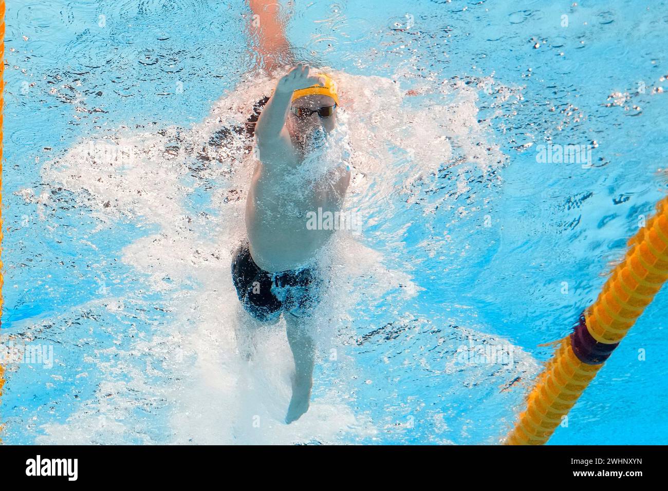 Elijah Winnington of Australia competes in the men's 400-meter ...