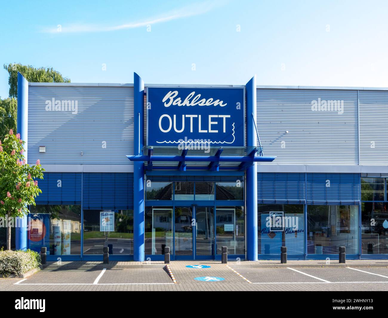 Mulheim-Karlich, Germany - May 18, 2023: facade of the local Bahlsen ...