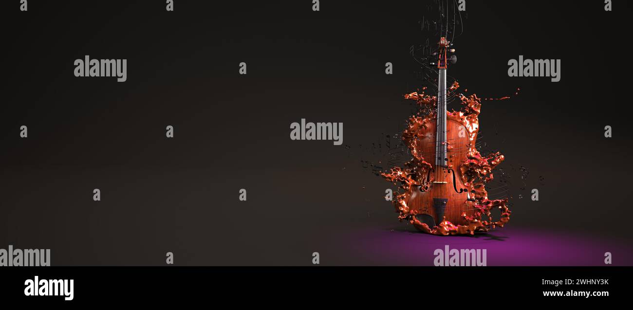 Violin Sheet Music Stock Photo - Alamy