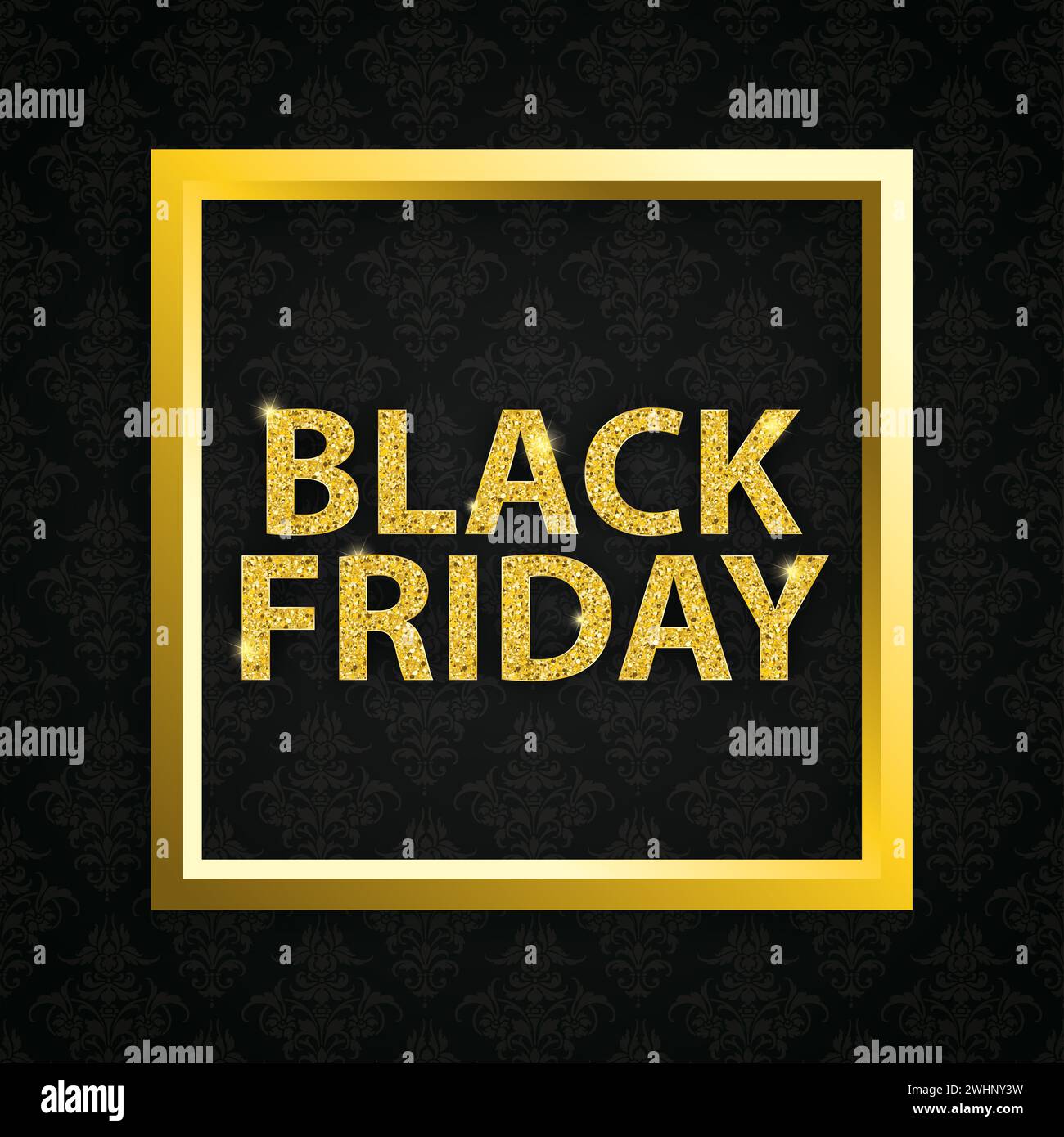 Black friday text on gold hi-res stock photography and images - Alamy