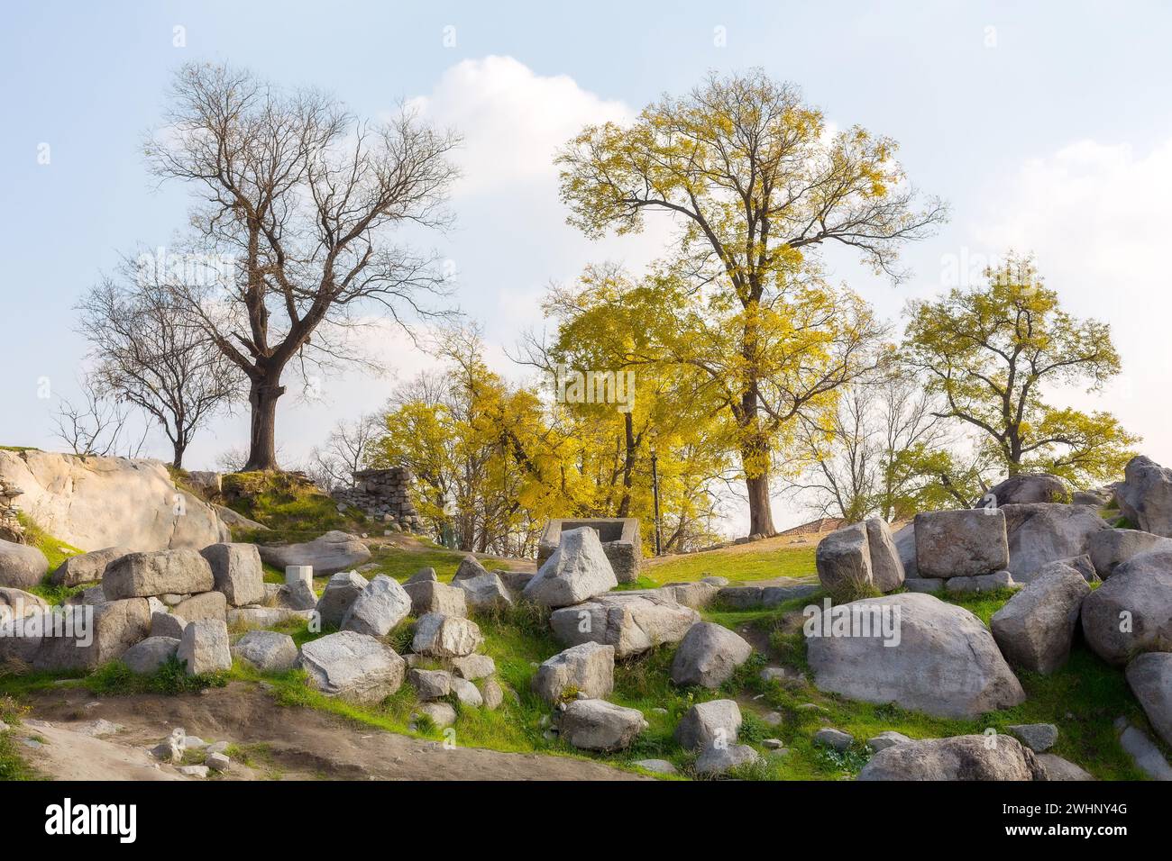 Plovdiv, Bulgaria and Nebet Tepe ruins Stock Photo - Alamy