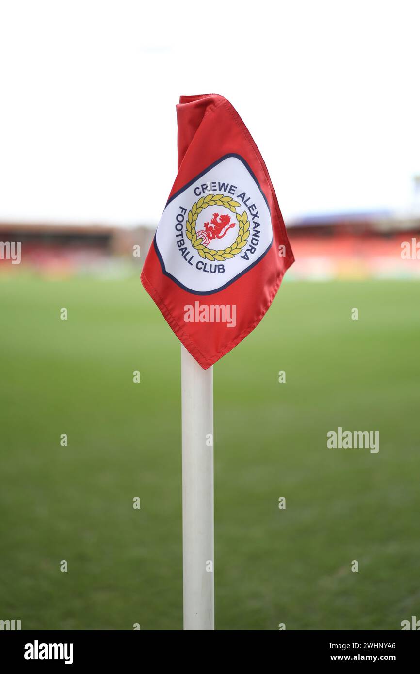 A General view of The Mornflake Stadium, Gresty Road in Crewe Stock ...