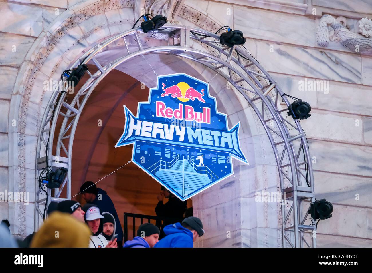 Minneapolis, Minnesota, USA. 10th Feb, 2024. The main event sign at Red ...