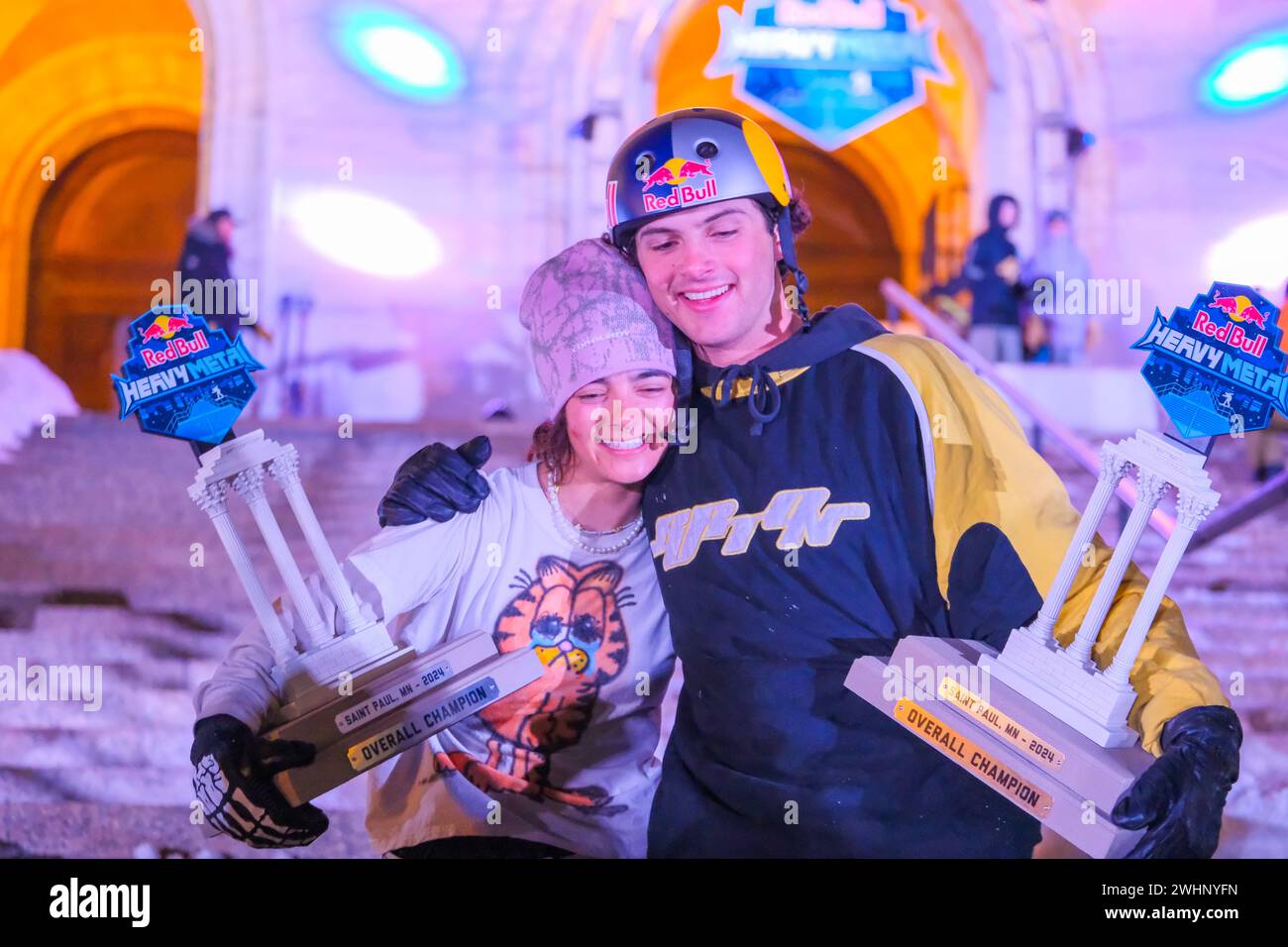 Minneapolis, Minnesota, USA. 10th Feb, 2024. EGAN WINT and LUKE ...