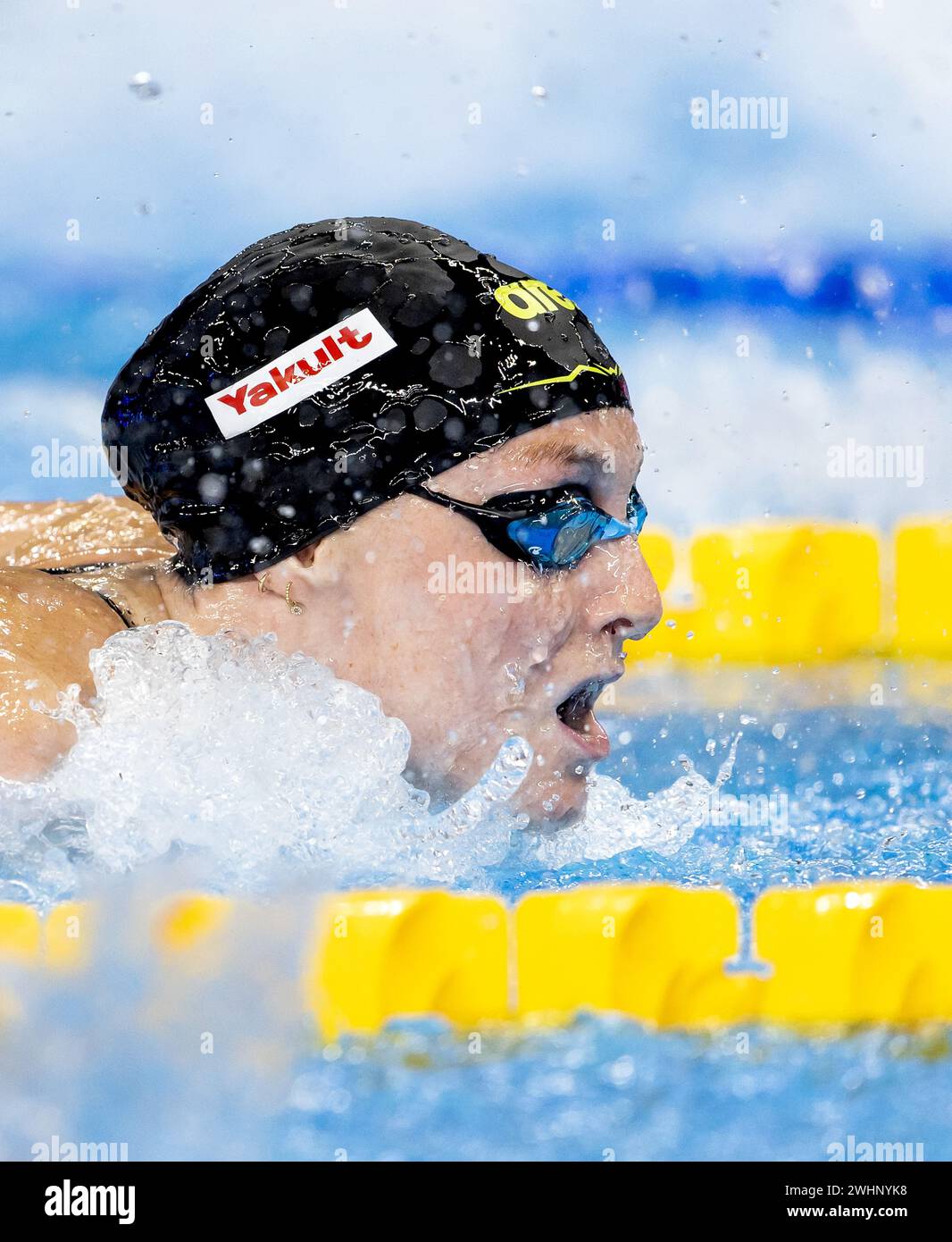 DOHA - Marrit Steenbergen in action in the women's 200 medley during ...
