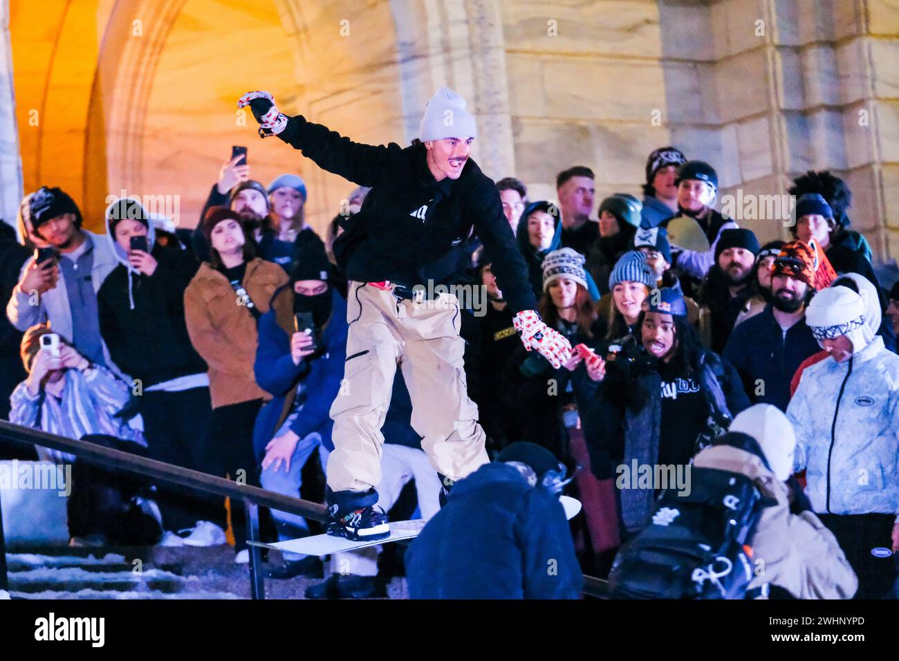 Minneapolis, Minnesota, USA. 10th Feb, 2024. PAT FAVA (USA) rides the ...