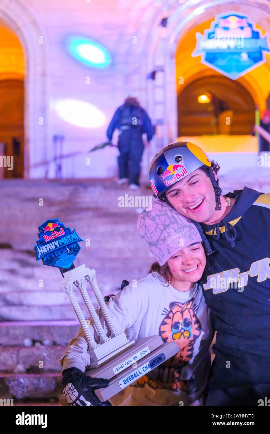 Minneapolis, Minnesota, USA. 10th Feb, 2024. EGAN WINT and LUKE ...