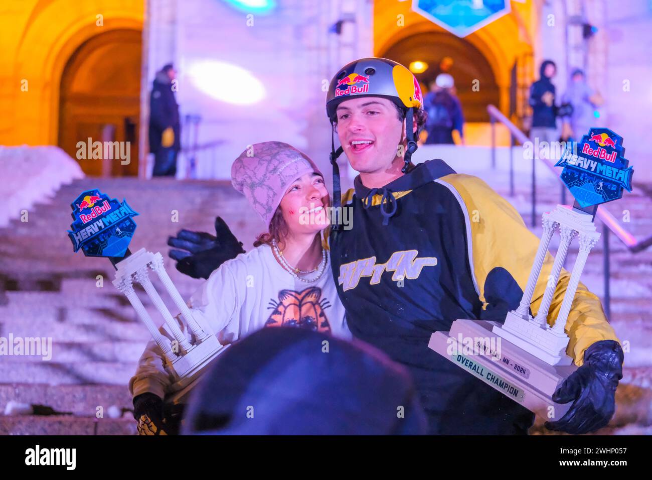 Minneapolis, Minnesota, USA. 10th Feb, 2024. EGAN WINT and LUKE ...