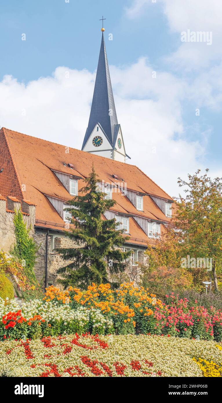St. Nicholas Catholic Church Markdorf, Lake Constance district Stock ...