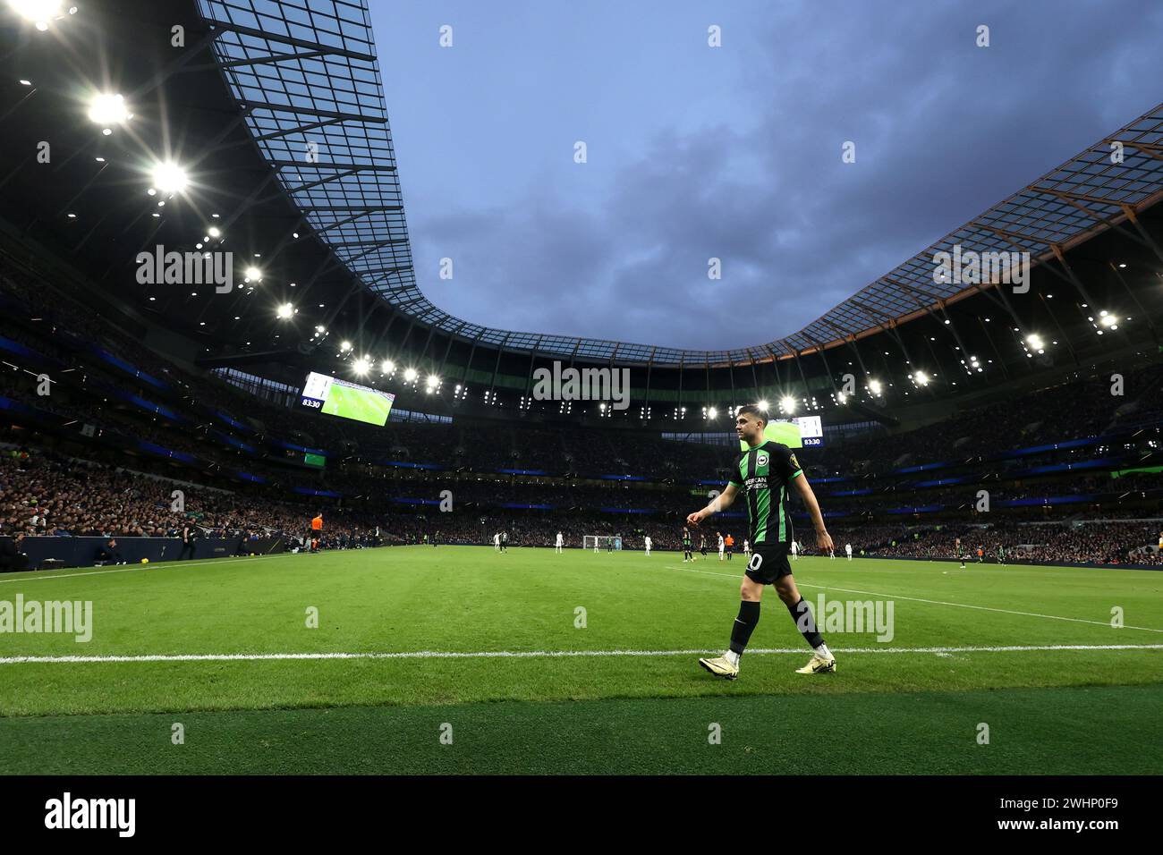 London, UK. 10th Feb, 2024. Facundo Buonanotte (B&HA) at the Tottenham ...