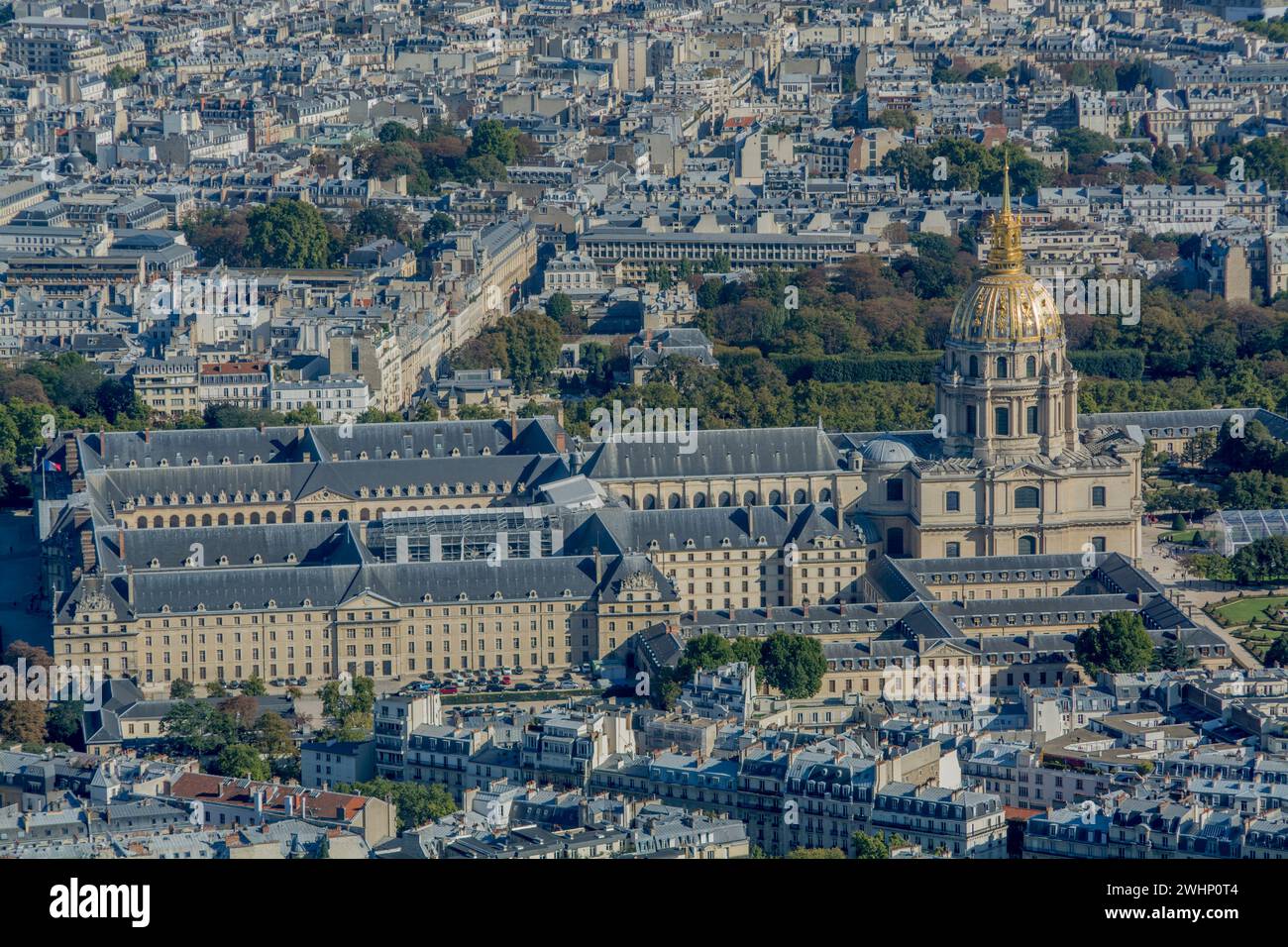 Aerial view of Les Invalides, Paris Stock Photo - Alamy