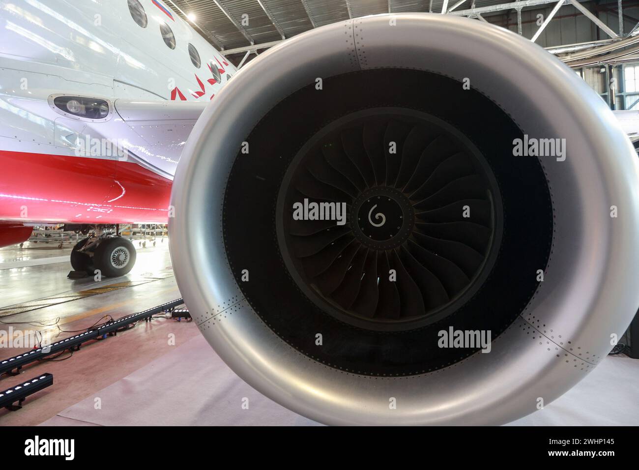 Saint Petersburg, Russia. 09th Feb, 2024. General view of a turbine of ...