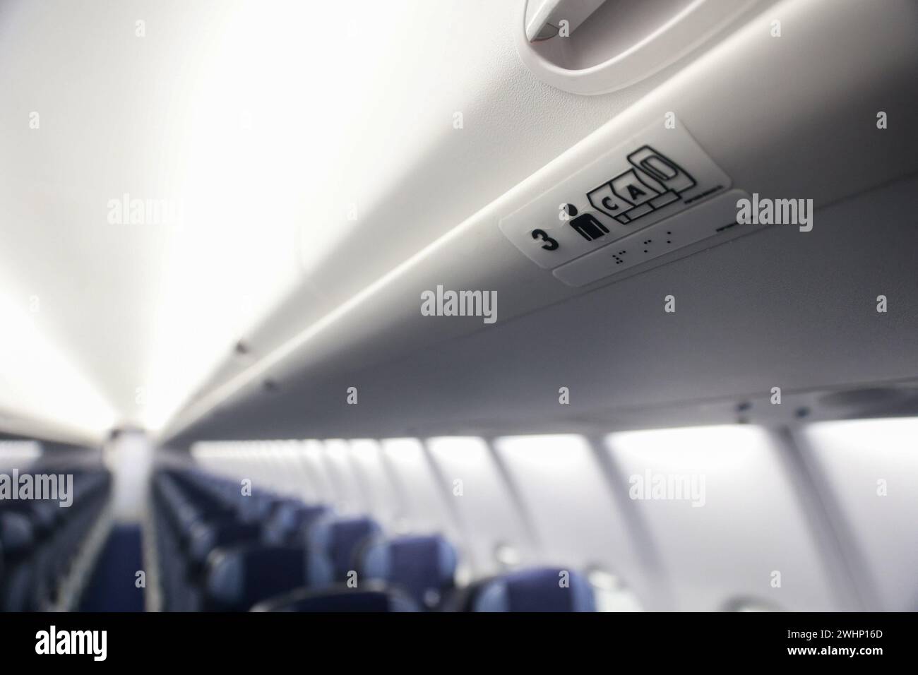 Saint Petersburg, Russia. 09th Feb, 2024. Interior view of ssj-100 ...