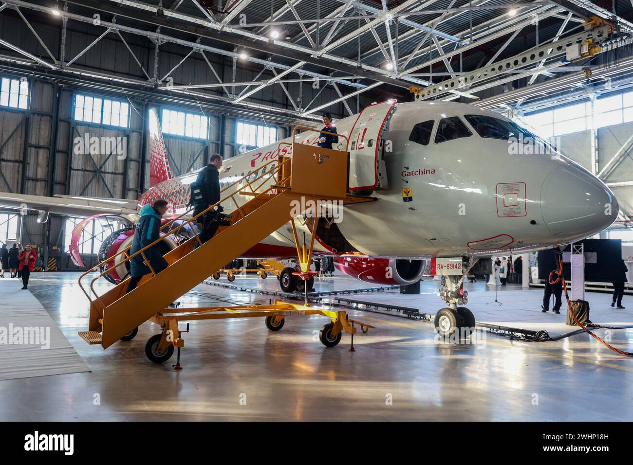 Saint Petersburg, Russia. 09th Feb, 2024. A presentation of a Rossiya ...