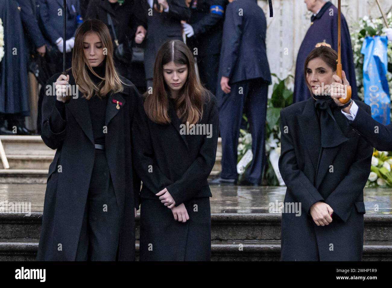 Turin, Italy. 10th Feb, 2024. Prince Emanuele and Princess Marina Doria ...