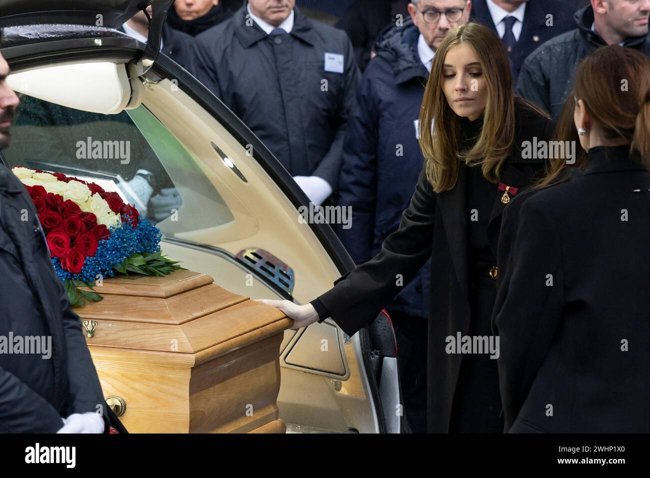 Turin, Italy. 10th Feb, 2024. Prince Emanuele and Princess Marina Doria ...