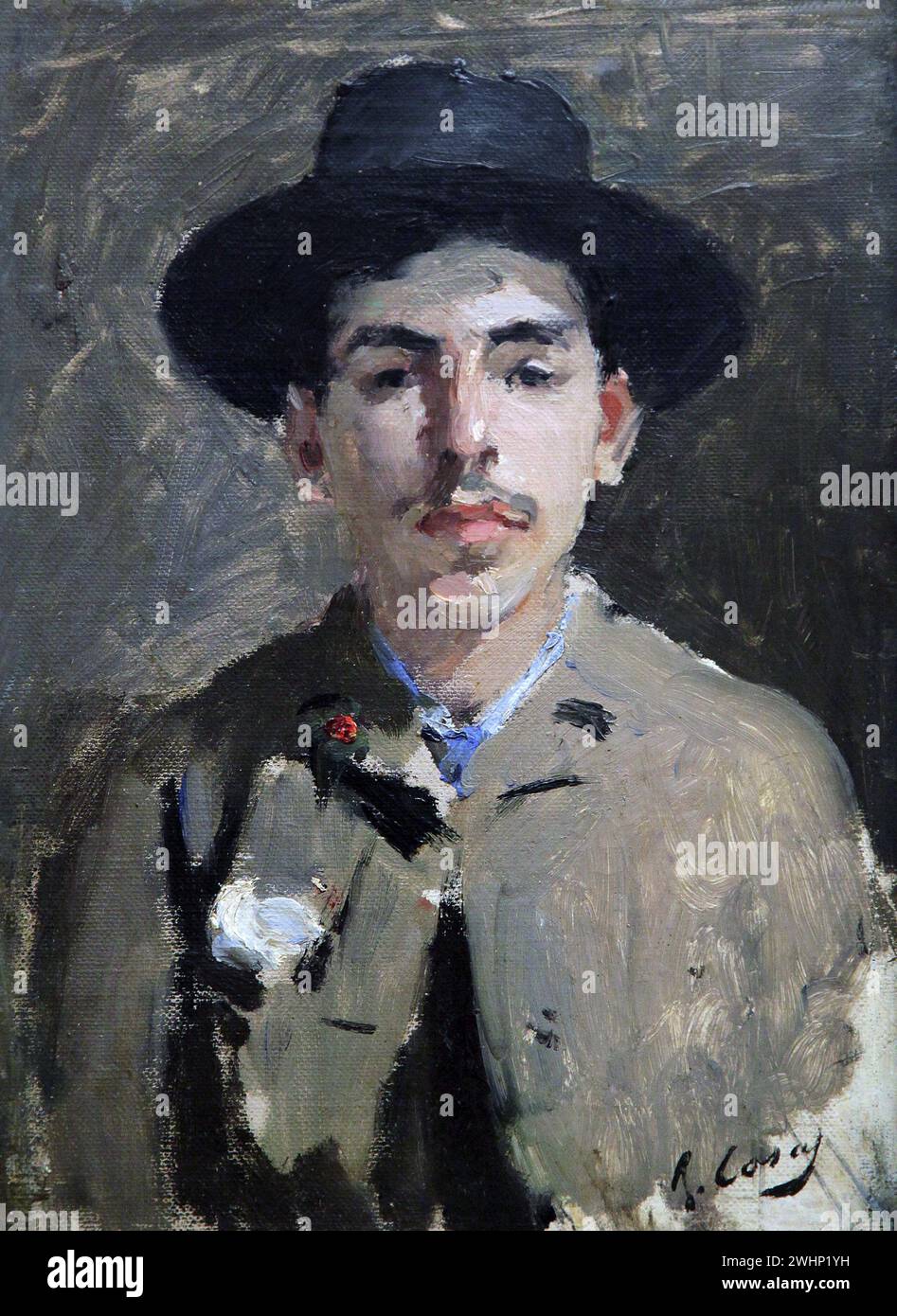 Self portrait (c.1883) by Ramon Casas (1866-1932) Autoretrat ...