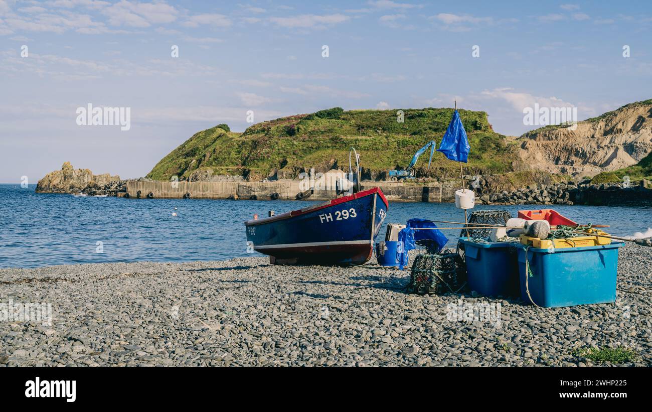 Porthoustock, Cornwall, England, UK - June 03, 2022: Porthoustock Beach ...