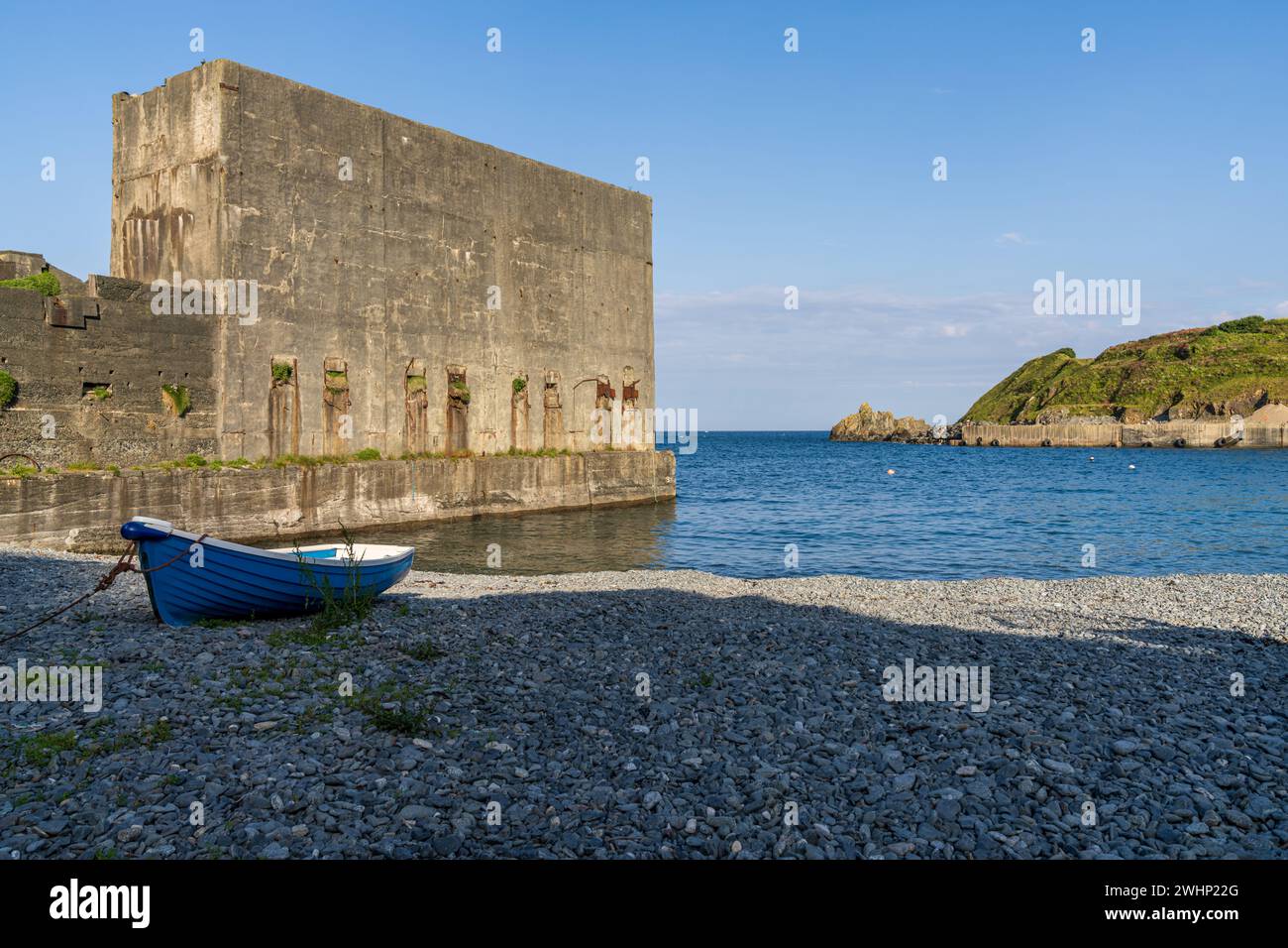 Porthoustock, Cornwall, England, UK - June 03, 2022: Porthoustock Beach ...