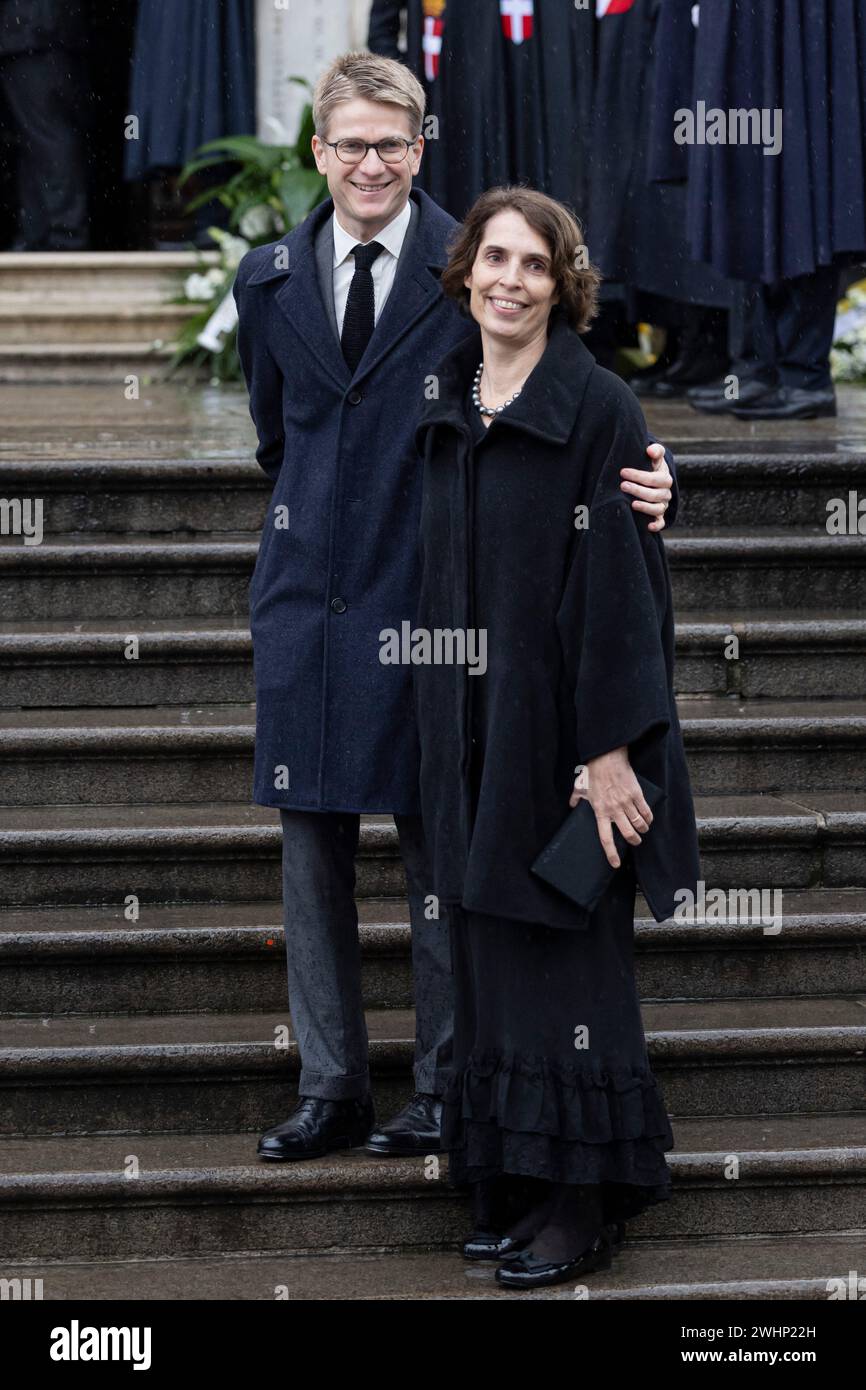Turin, Italy. 10th Feb, 2024. Charles-Louis d'Orleans and his wife ...