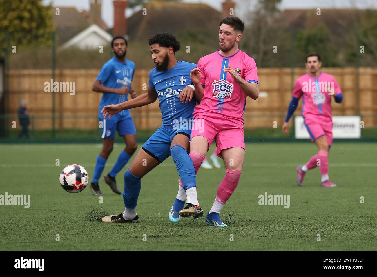 Finlay Dorrell of Romford during Hilltop vs Romford, Isuzu FA Vase ...