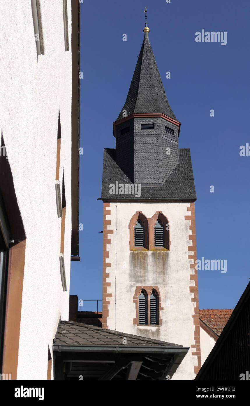Church in Schaafheim-Mosbach Stock Photo - Alamy