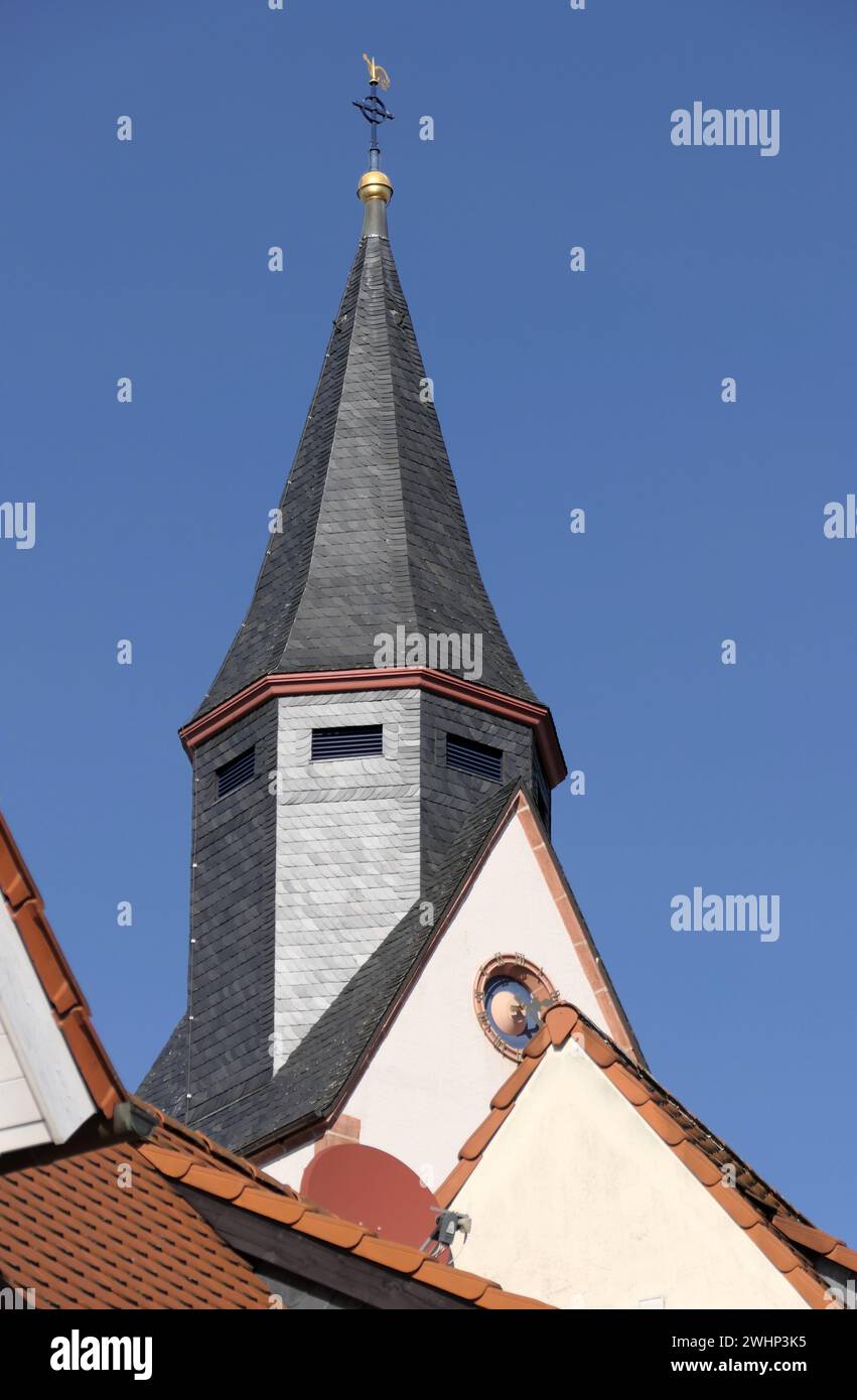 Church in Schaafheim-Mosbach Stock Photo - Alamy