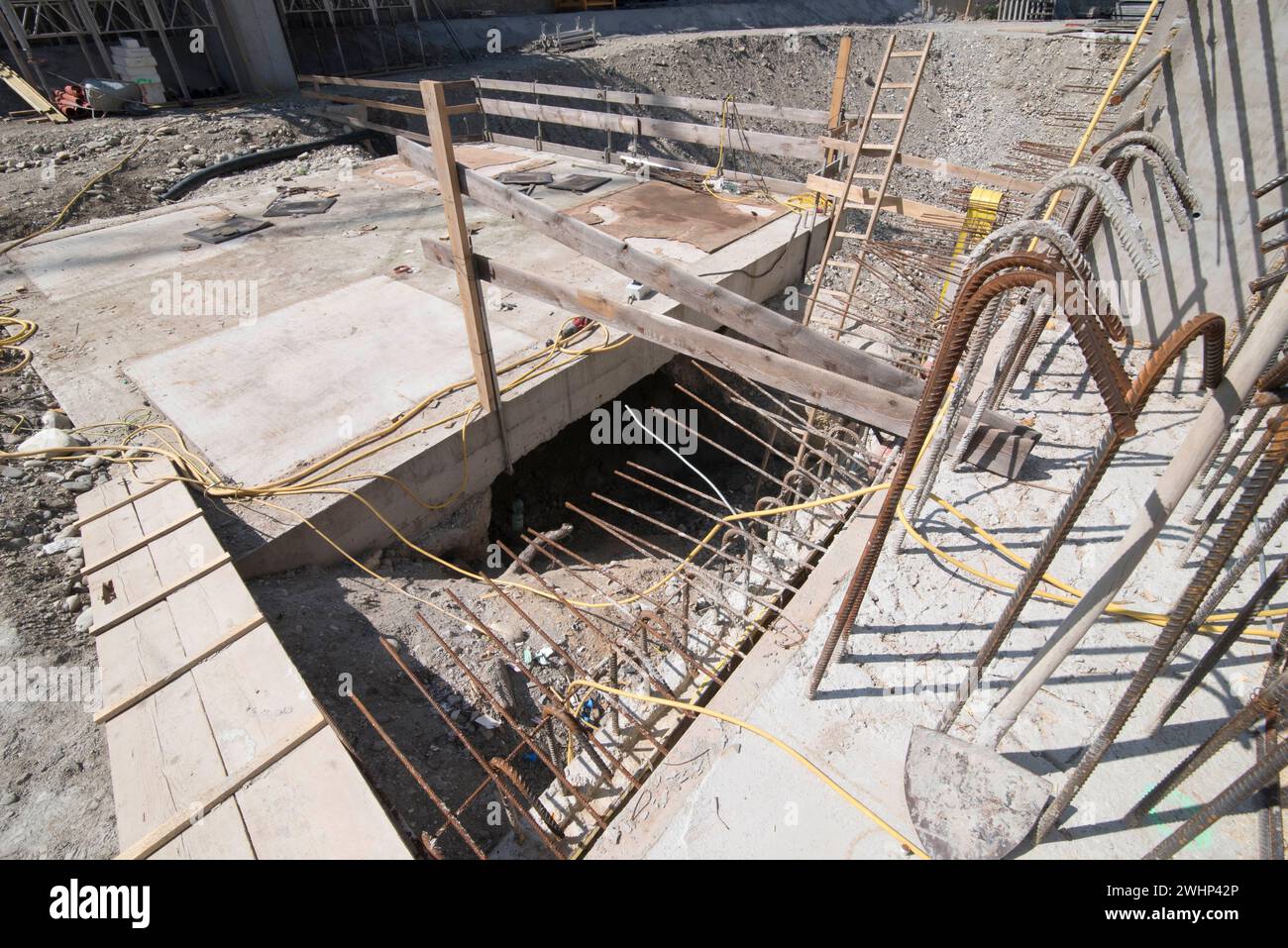 Reinforcement with construction steel and structural steel Stock Photo ...