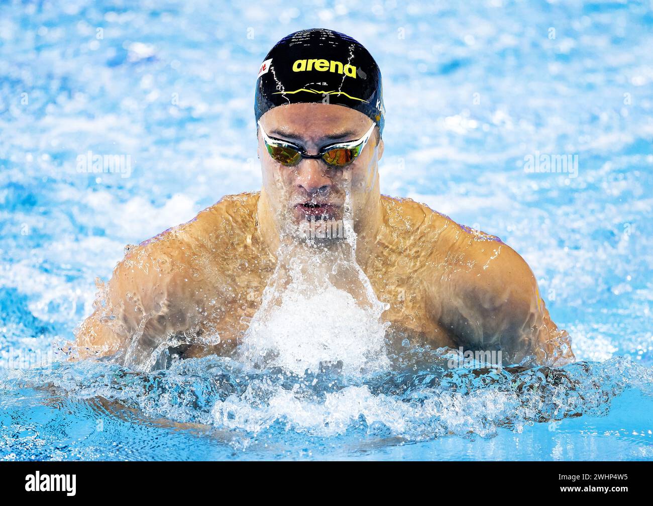 DOHA - Arno Kamminga in action in the men's 100 school during the World ...