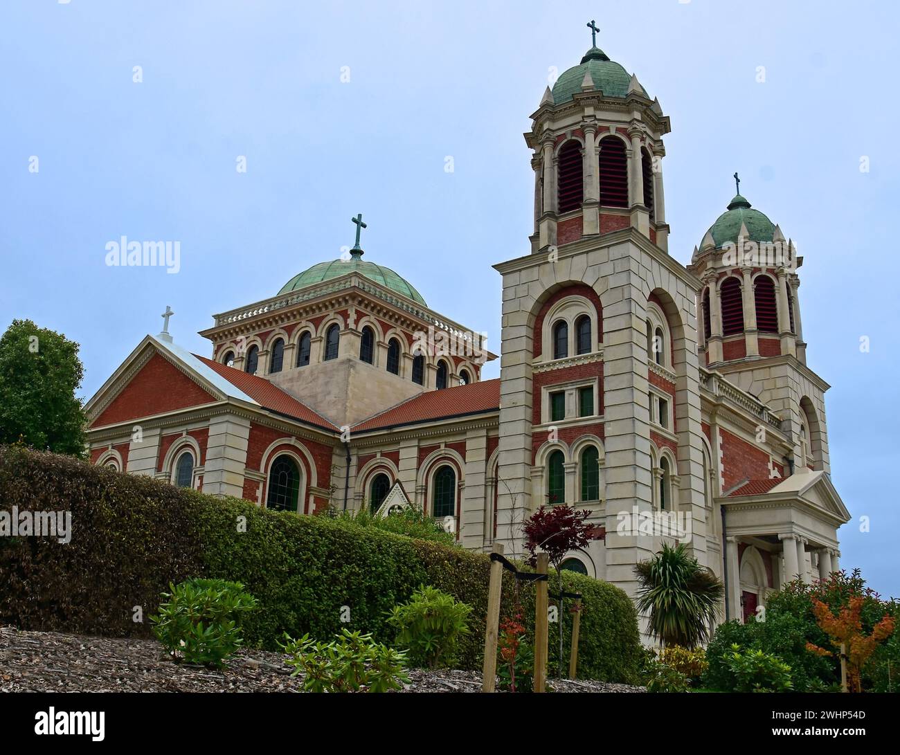 the impressive architecture of the sacred heart basilica in timaru on ...