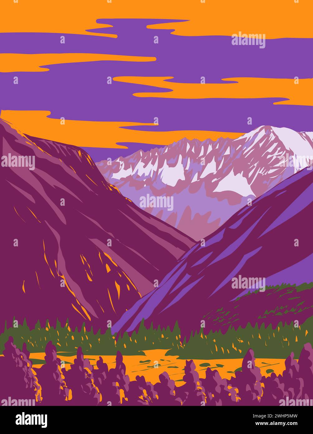 Sacred Valley of the Incas or the Urubamba Valley in the Andes Peru WPA ...