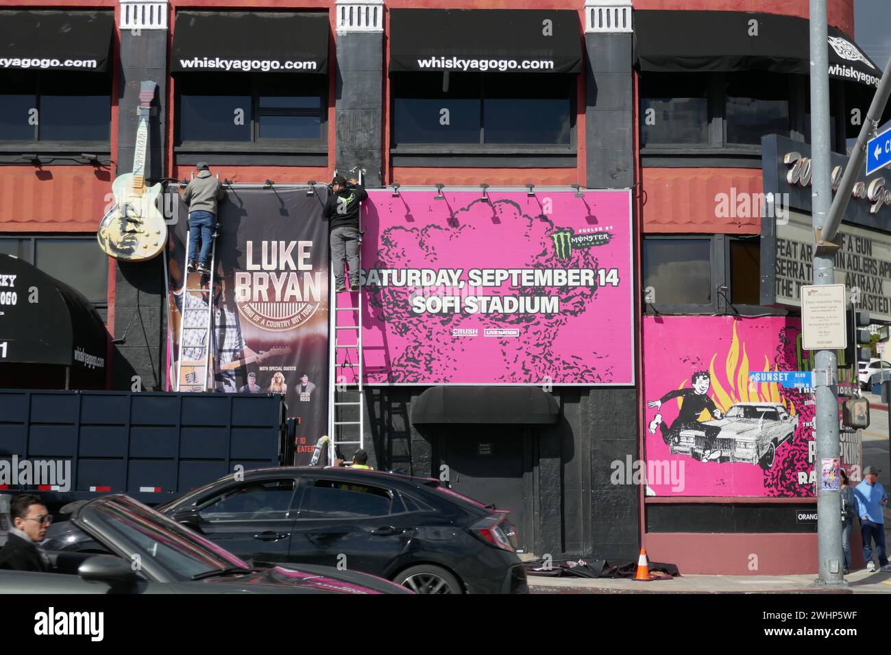 Los Angeles, California, USA 9th February 2024 Green Day Mural ...