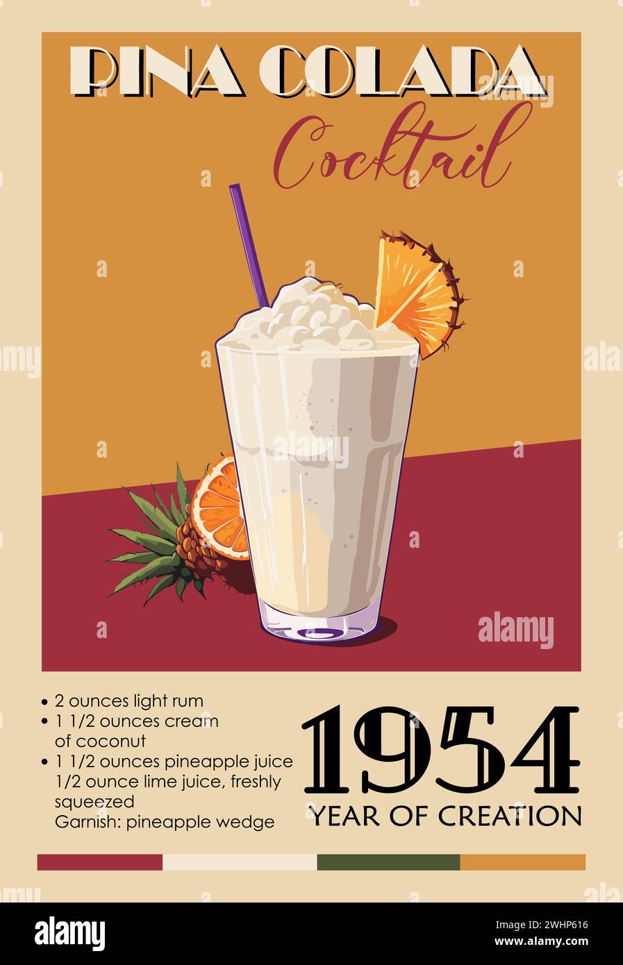 Pina colada 1980s hi-res stock photography and images - Alamy