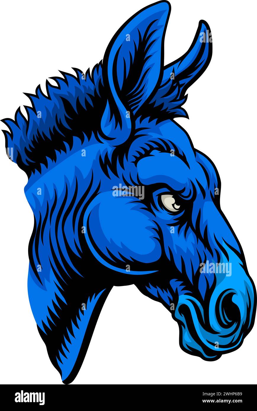 Usa political cartoon donkey Stock Vector Images - Alamy
