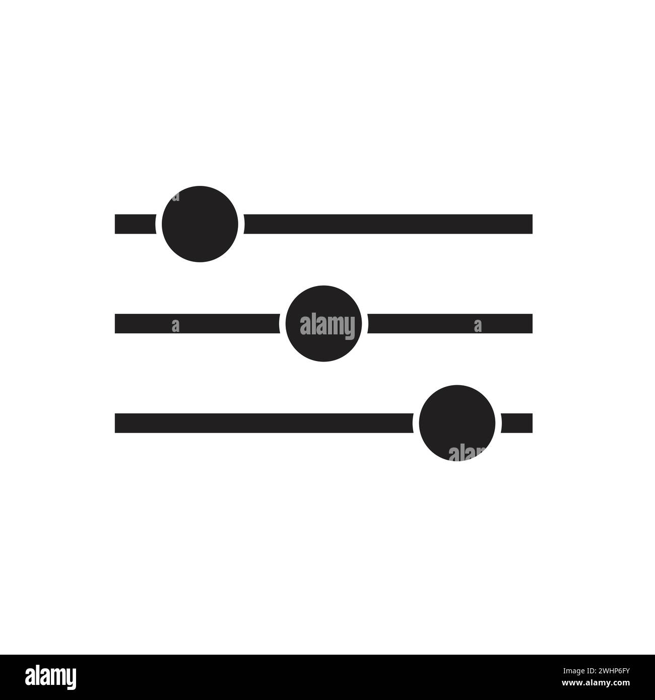 Flat adjustment button icon symbol vector Illustration Stock Vector ...