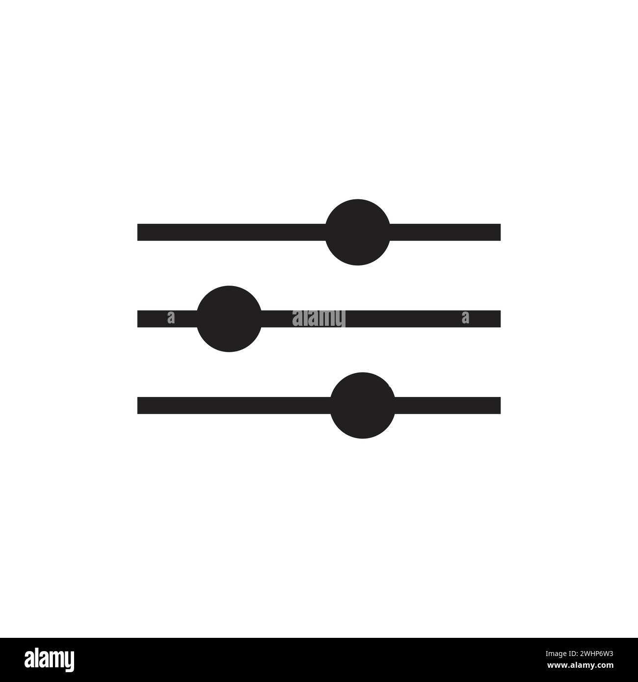 Flat adjustment button icon symbol vector Illustration Stock Vector ...