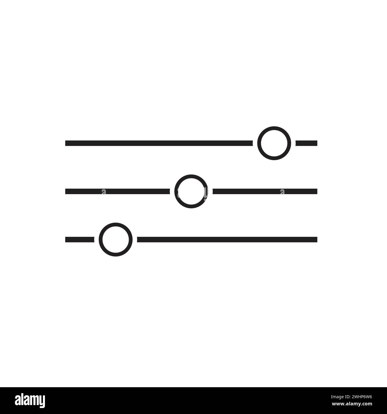 Flat adjustment button icon symbol vector Illustration Stock Vector ...