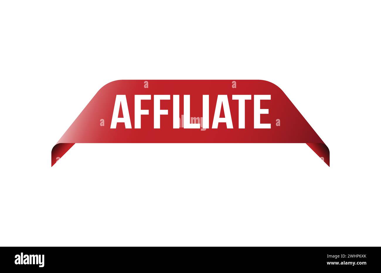 Red banner Affiliate on white background Stock Vector Image & Art - Alamy
