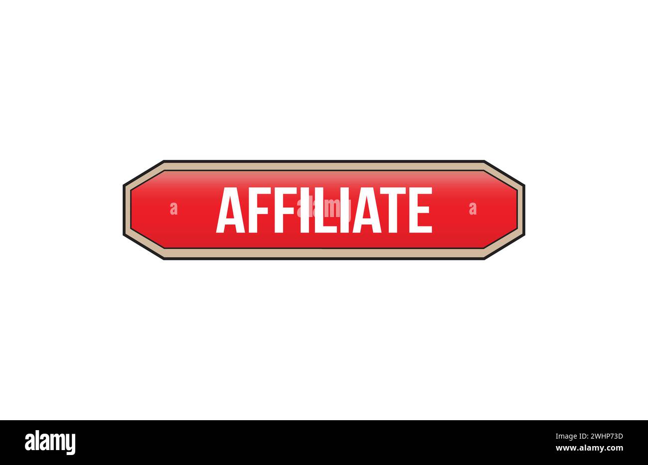 Red banner Affiliate on white background Stock Vector Image & Art - Alamy