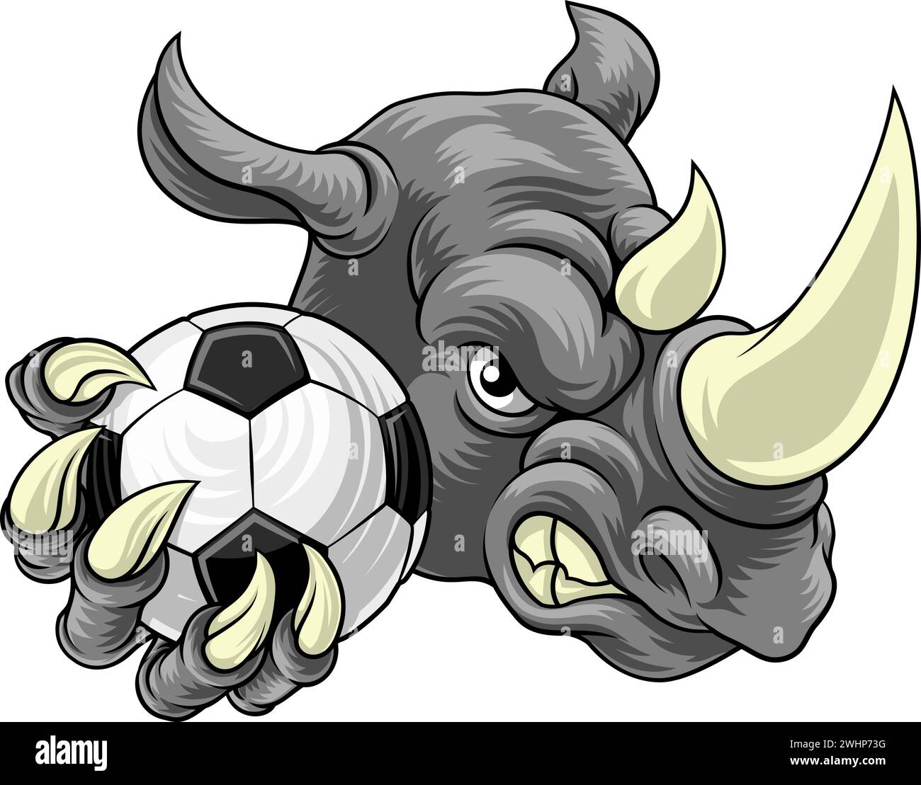 Boar Wild Hog Razorback Warthog Pig Soccer Mascot Stock Vector Image ...