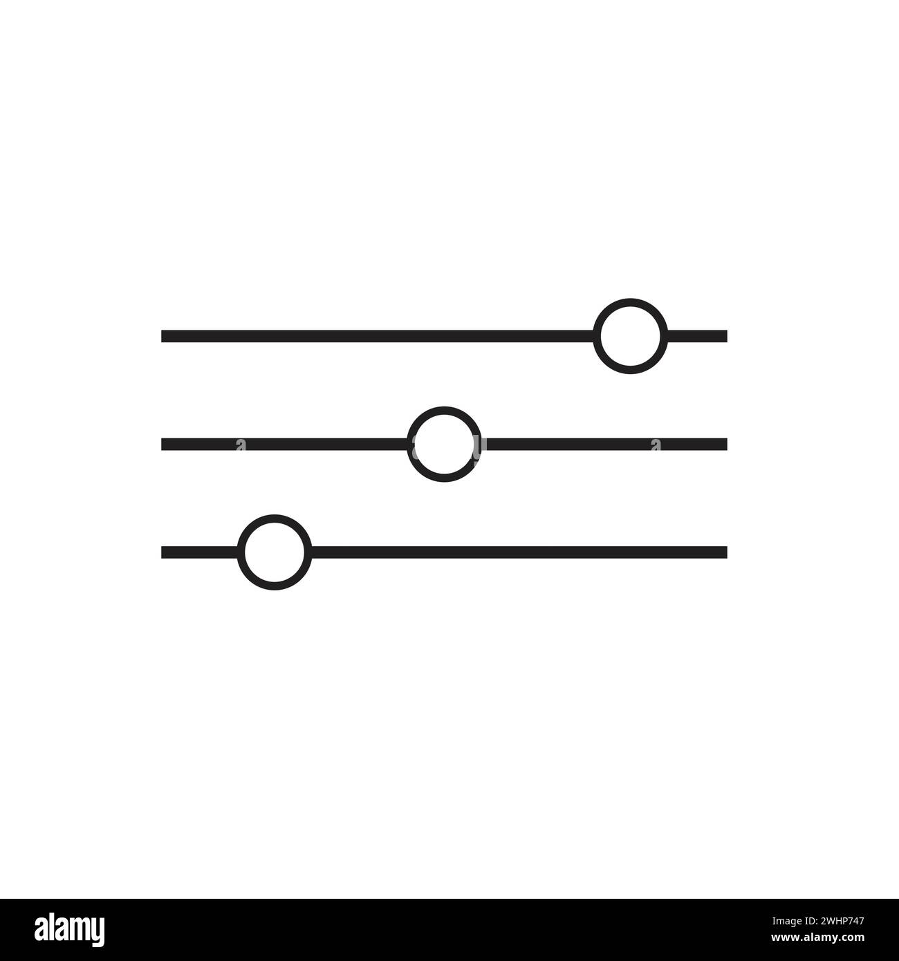 Flat adjustment button icon symbol vector Illustration Stock Vector ...