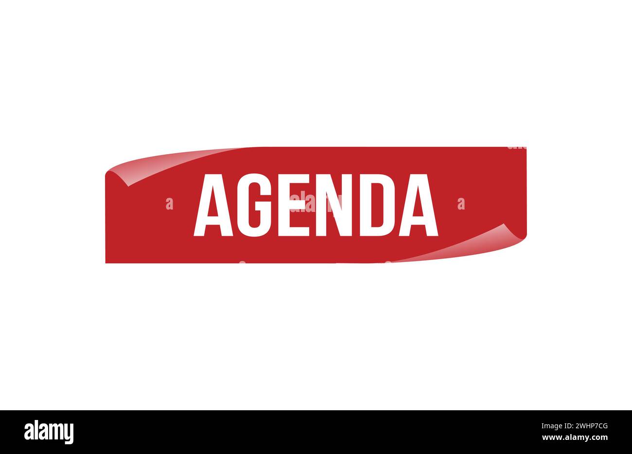 Agenda stamp illustration Cut Out Stock Images & Pictures - Alamy