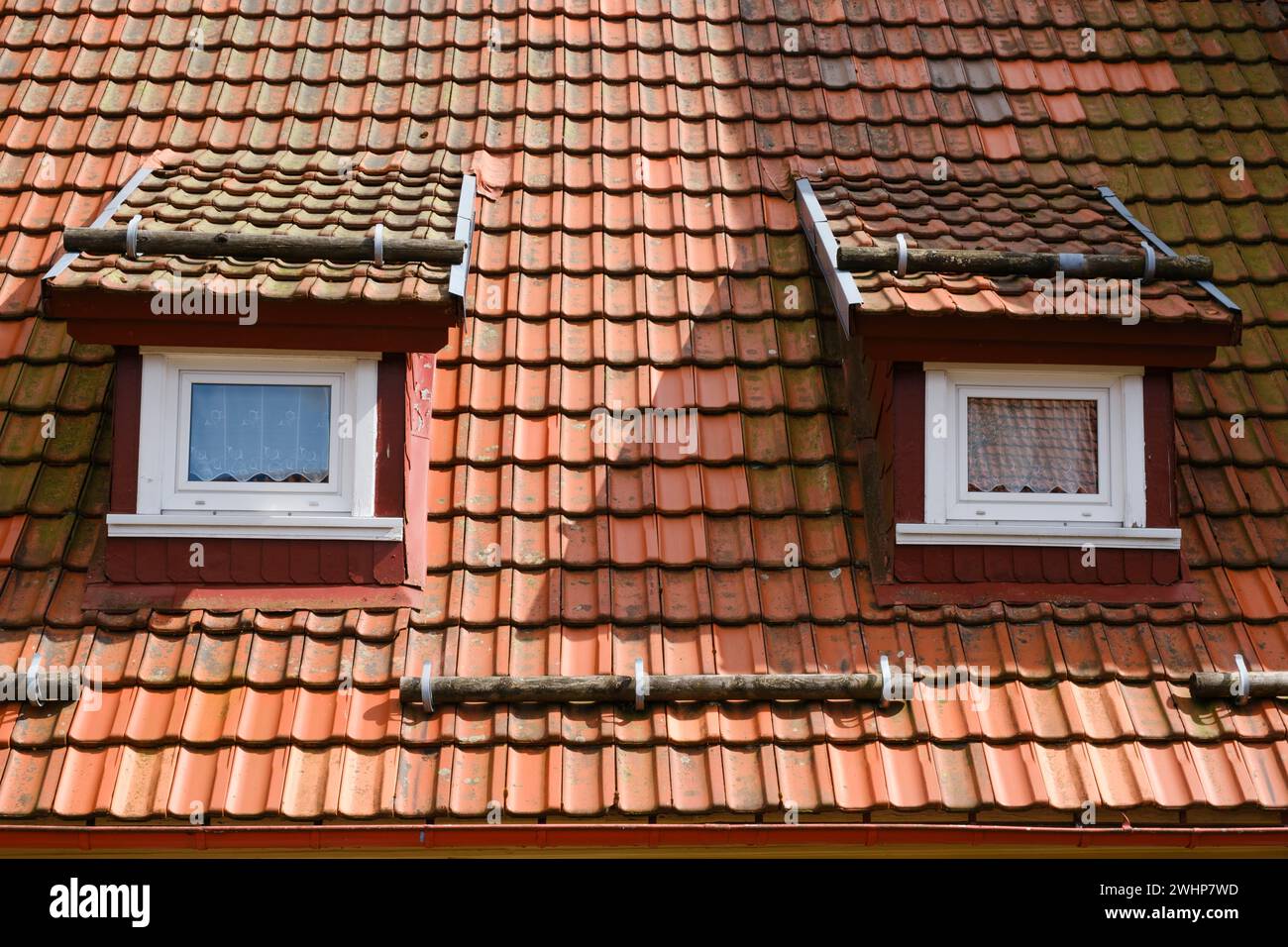 Roof with dormer window Stock Photo - Alamy