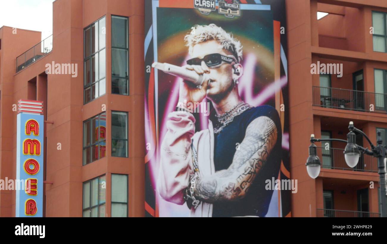 Los Angeles, California, USA 9th February 2024 Machine Gun Kelly ...