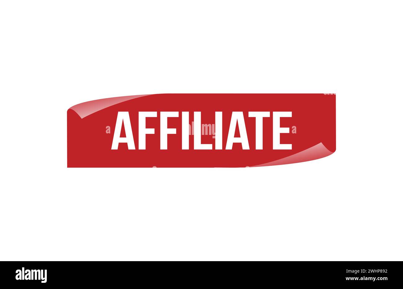 Red banner Affiliate on white background Stock Vector Image & Art - Alamy