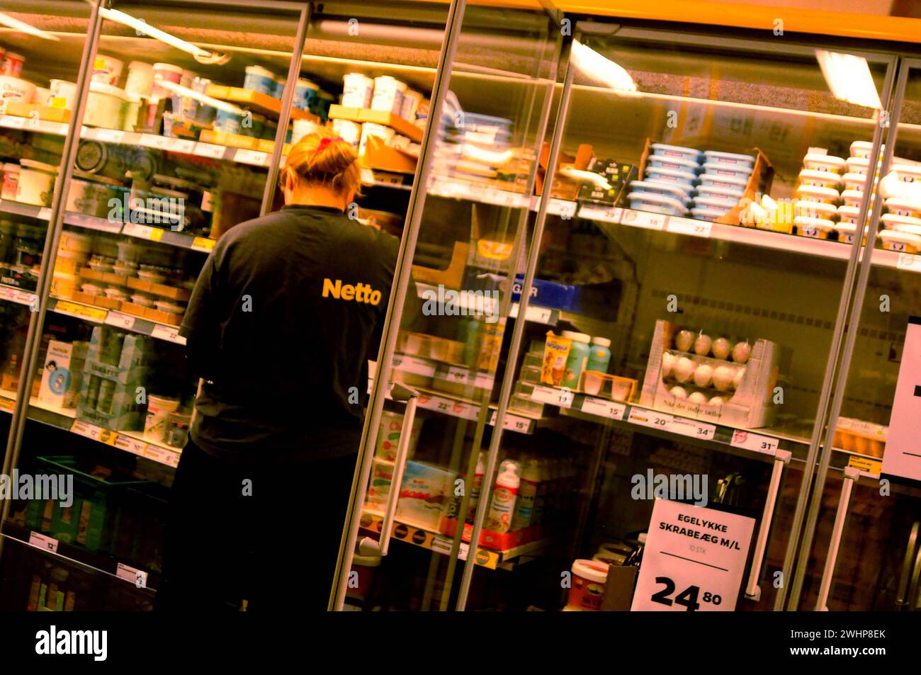 Kastrup/Copenhagen, Denmark /11 February 2024/.Netto grocery store in ...