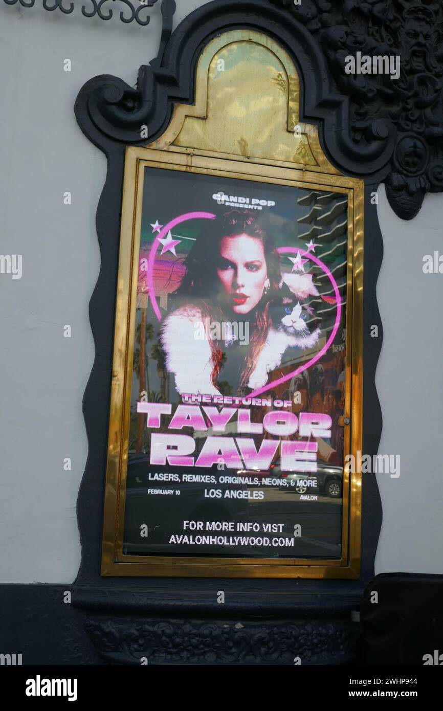 Los Angeles, California, USA 9th February 2024 Taylor Swift Rave Poster ...