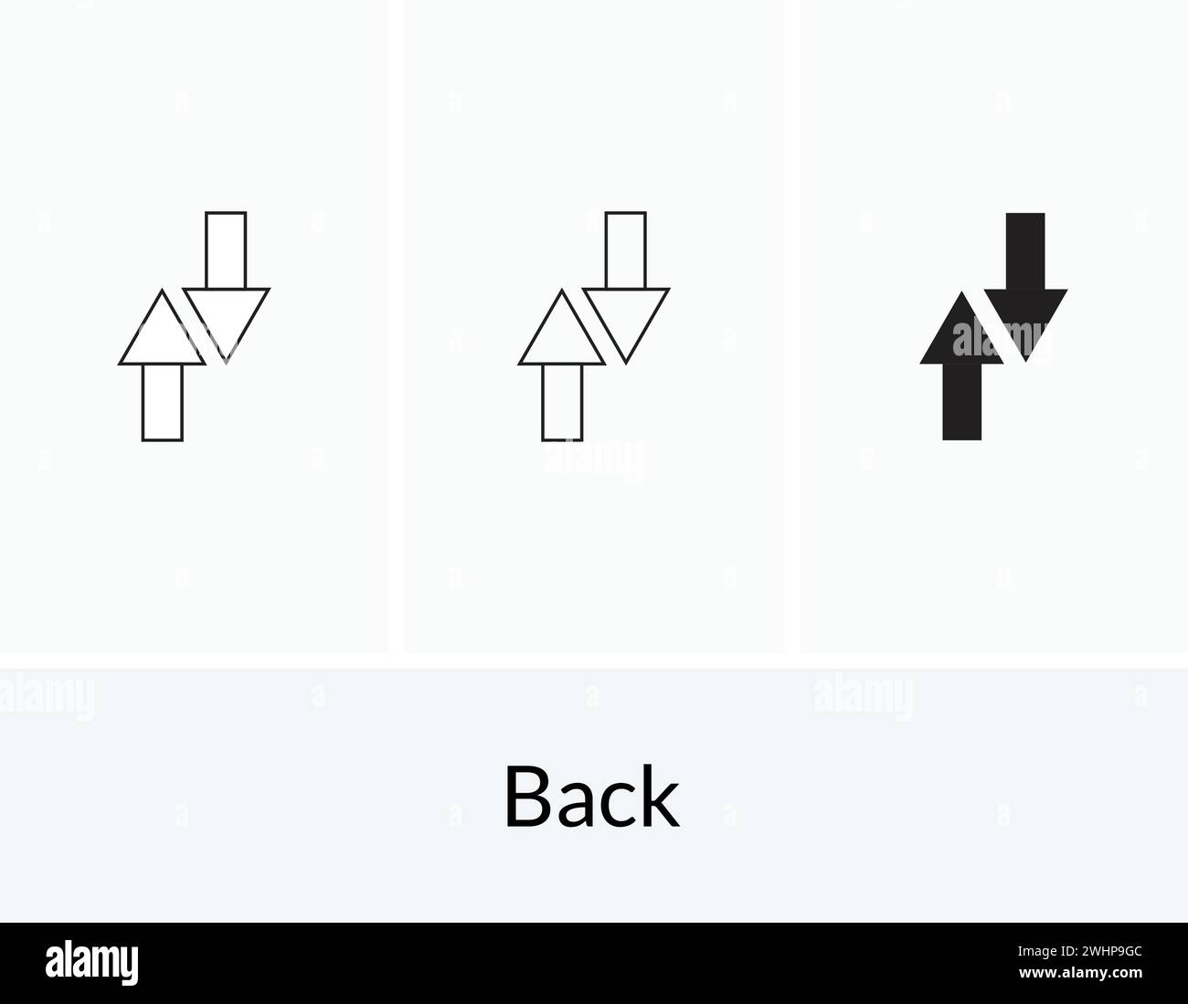 back icon. back vector icon Stock Vector Image & Art - Alamy