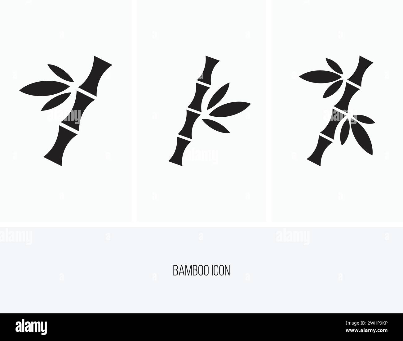 Bamboo stems background Stock Vector Images - Alamy