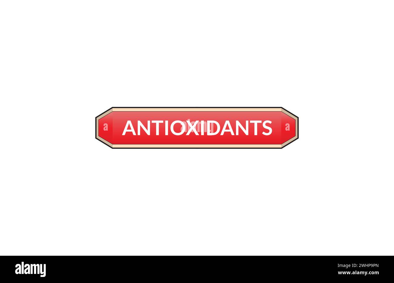 Antioxidants red ribbon label banner. Open available now sign or ...